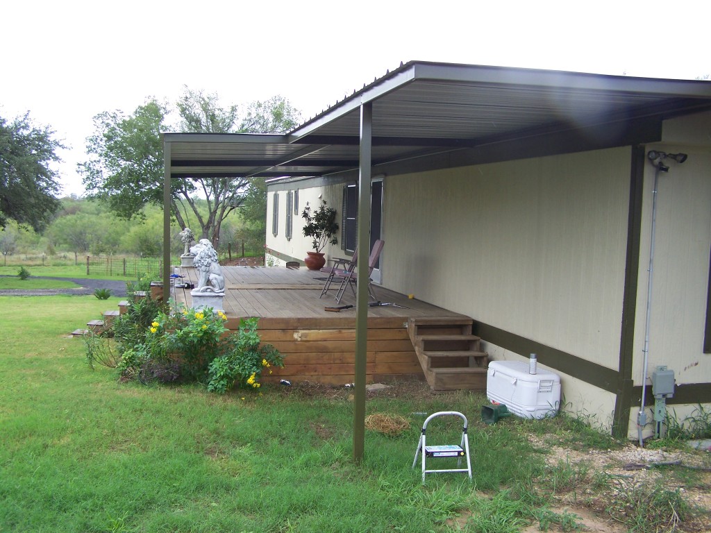 Mobile Home Metal Roof Awning Carport La Vernia